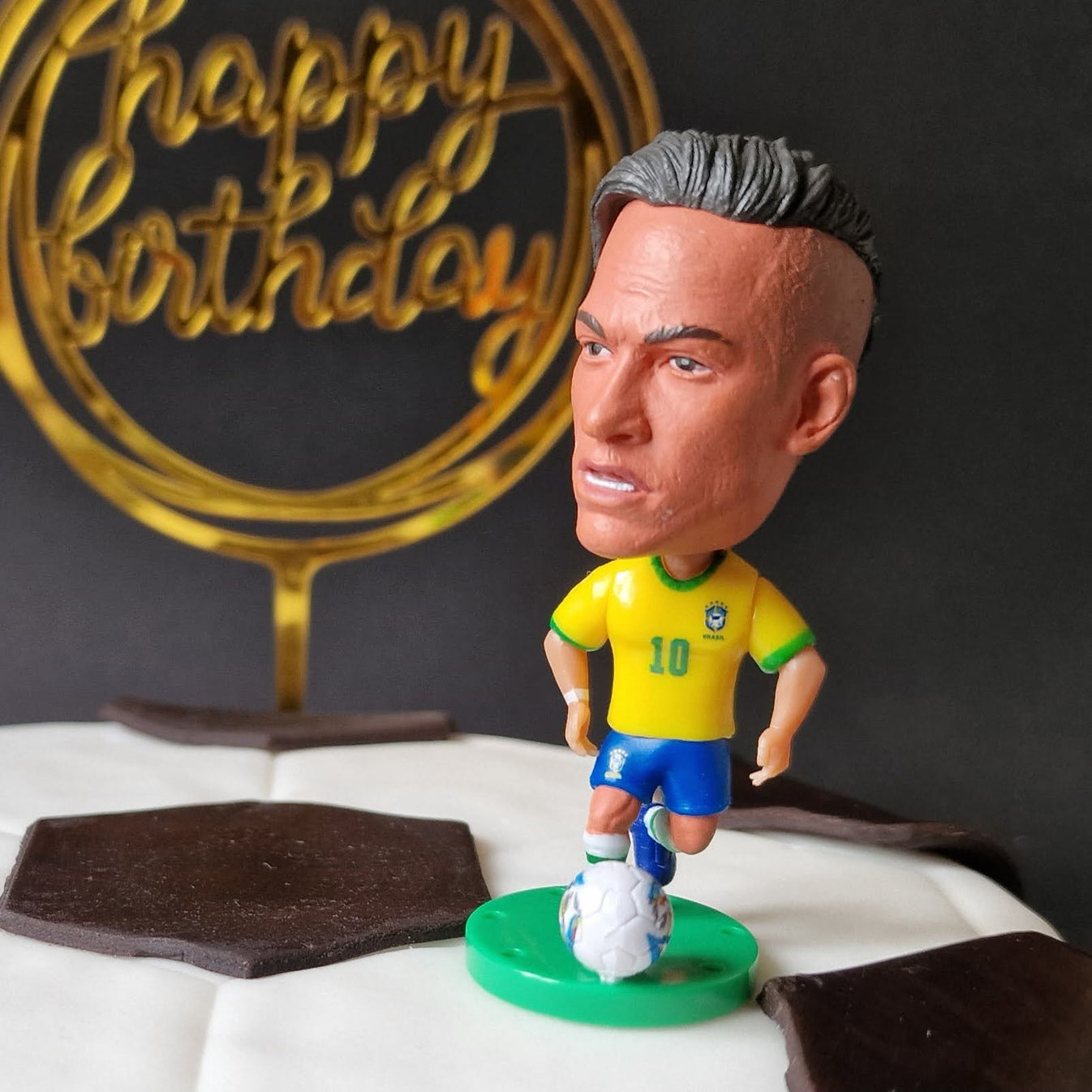 Neymar Brazil Birthday Cake Topper Figurine – FootyFigurz